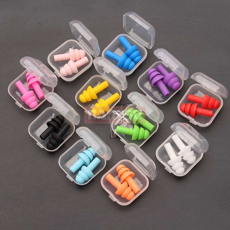 Jual Anti-noise Sleeping Ear Plugs For Travel With Box Case - Putih Di ...
