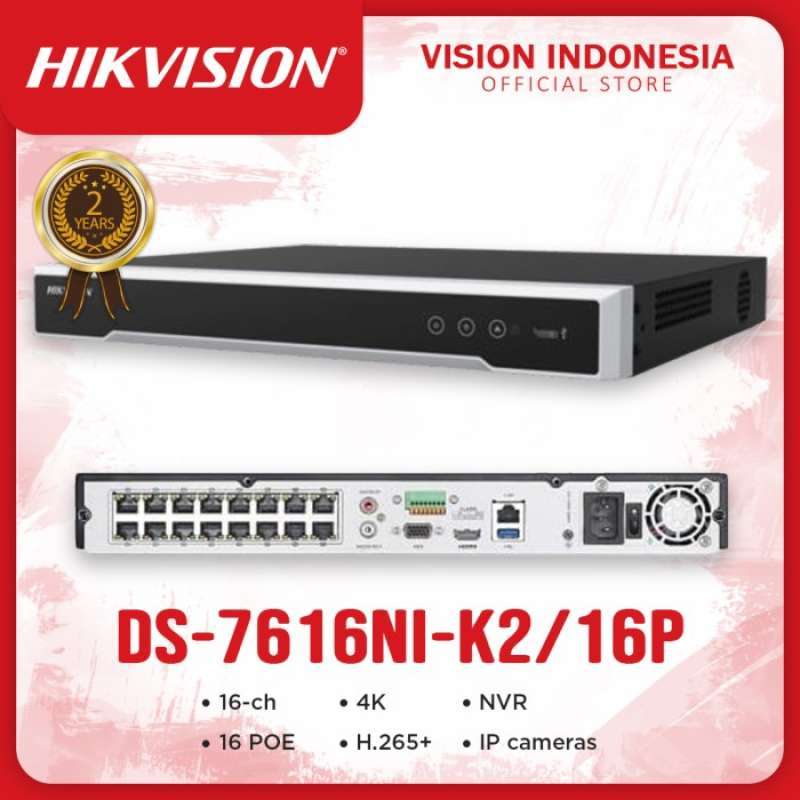 Jual Hikvision Nvr Poe 16ch Ds-7616ni-k2/16p - 4k Resolution Di Seller Have-id - Cengkareng ...