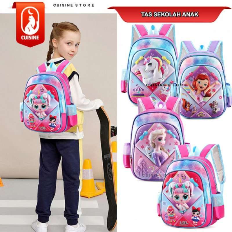 Promo Tas Ransel Anak Sekolah Perempuan Dan Laki Paud Tk Sd Karakter 3d ...