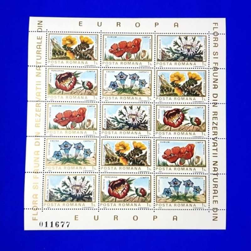 Jual Perangko/prangko Bunga ~ Flora Fauna Series, Europa Dari Romania ...