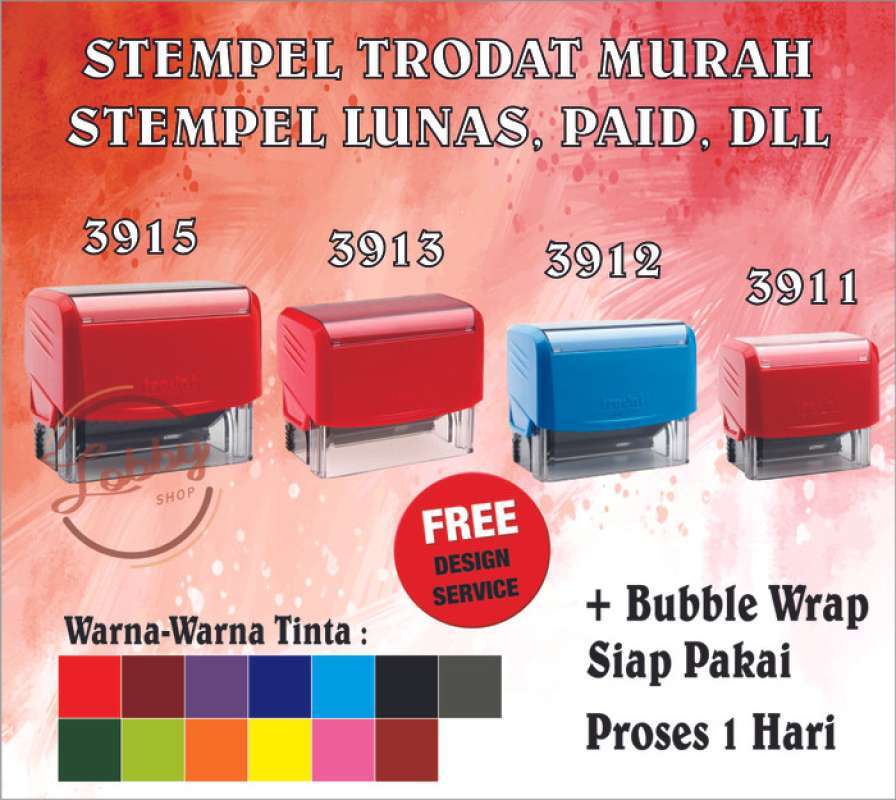 Jual Stempel Trodat Termurah | Stempel Lunas | Stempel Paid | Stempel ...