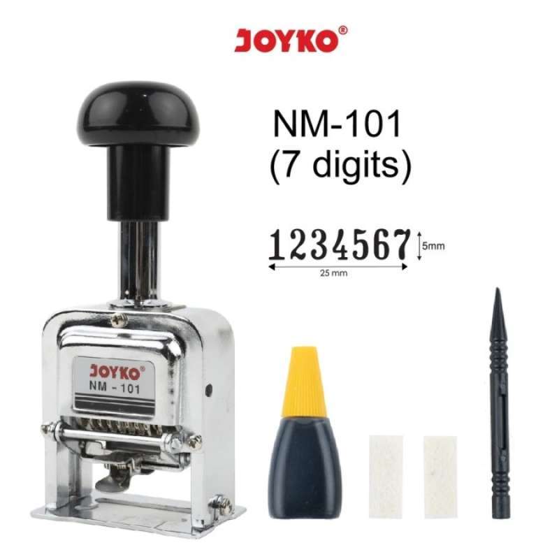 Jual Stempel Nomor Stempel Angka Number Stamp Otomatis - 7 Digit Di ...