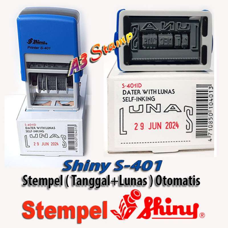 Jual Stempel Otomatis Lunas , Paid , Received Shiny S-401d , S-401 , S-402 - Tinta Shiny Di ...