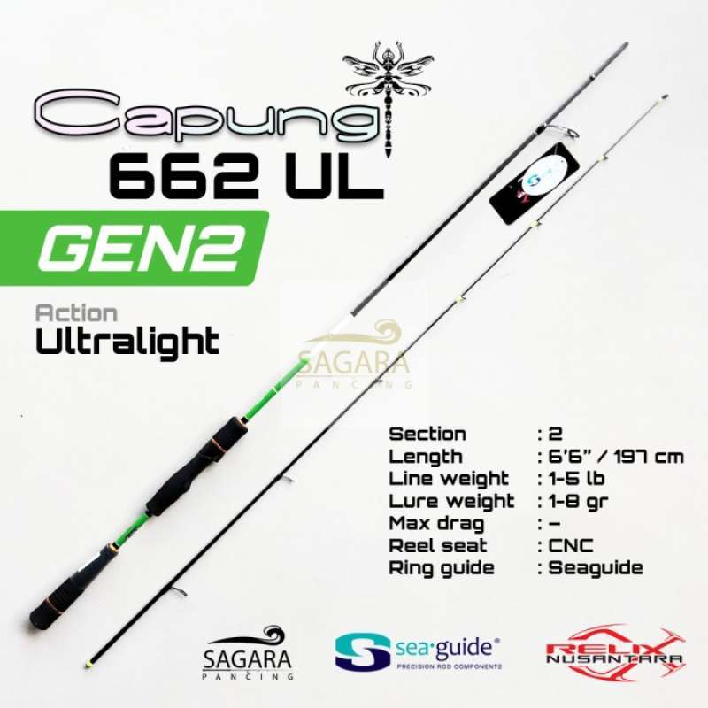Jual Joran Capung Gen 2 Joran Ul Joran Relix Nusantara - 732 Ul 4-8lbs ...