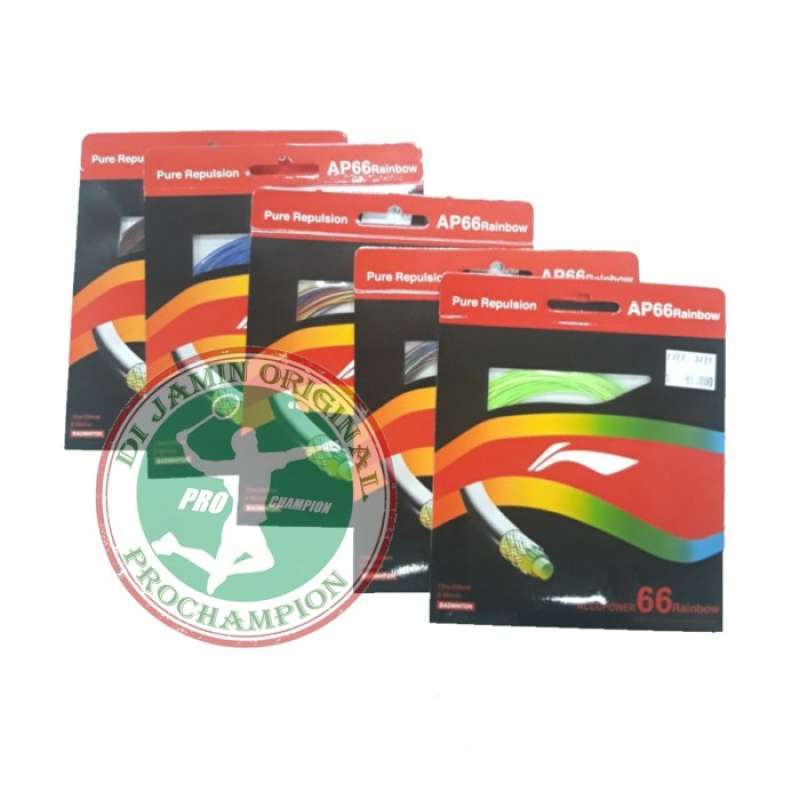 Jual Lining Ap 66 Rainbow Senar Badminton Original Di Seller Tombstone ...