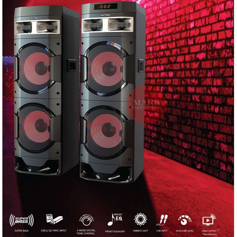 Jual Speaker Active Polytron Pas-10df22 / Pas 10d22 - Super Bass - 3 ...