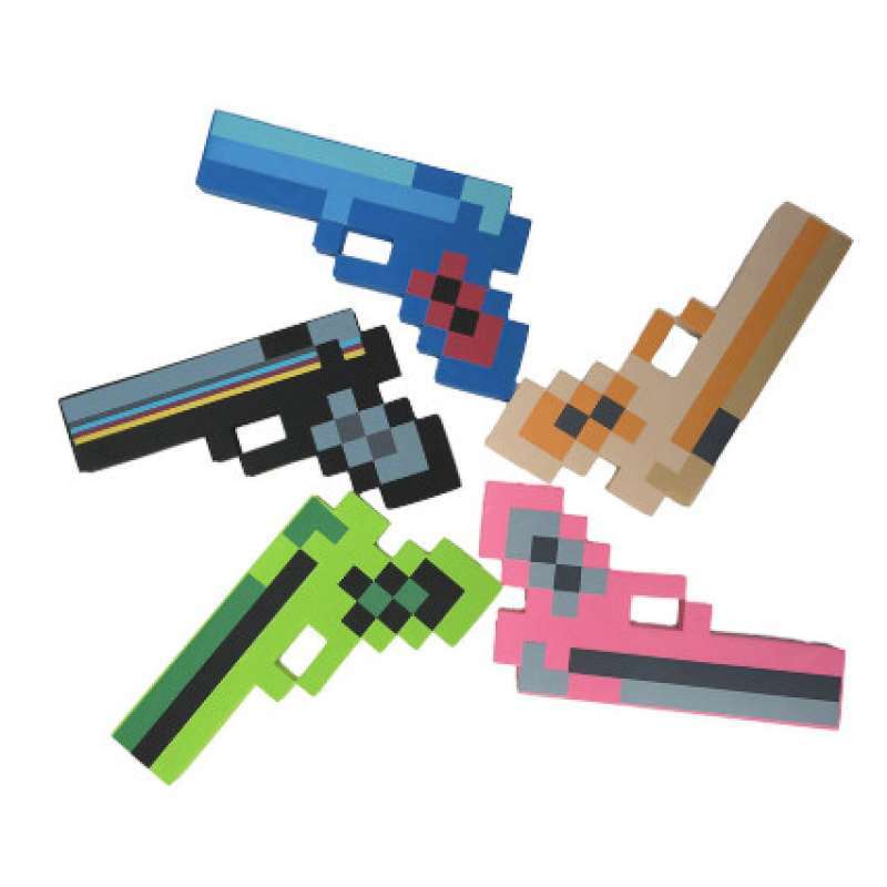 Jual Minecraft Mainan Anak Pedang Sword Kapak Axe Pistol Gun Bahan Busa ...