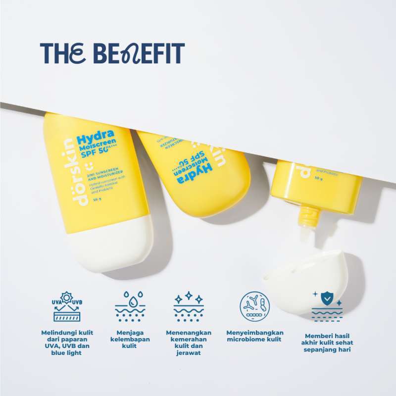 Promo [spf Pa Certified] Dorskin Hydra Moiscreen Spf 50 Pa+++ - Acne ...