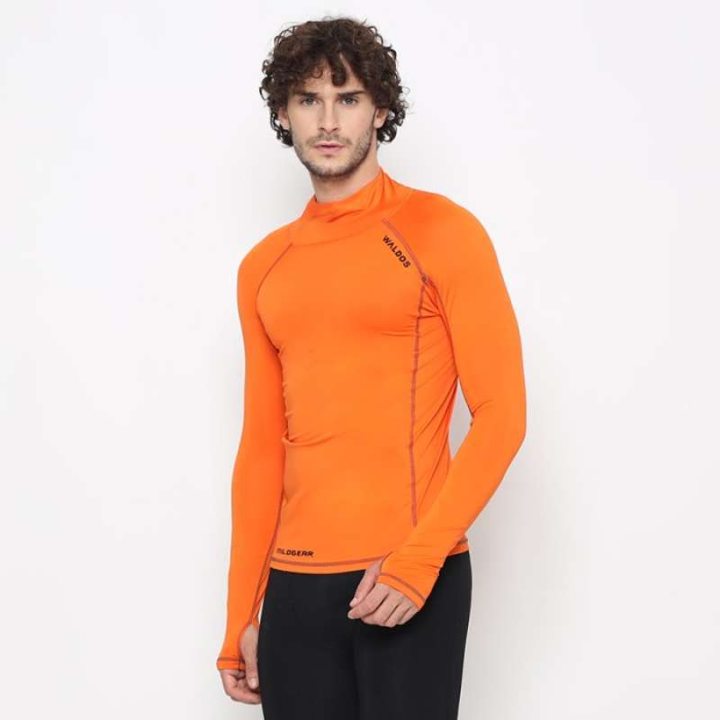 Jual Baselayer Rashguard Waldos Throne Orange Wetsuit Diving Swimming ...