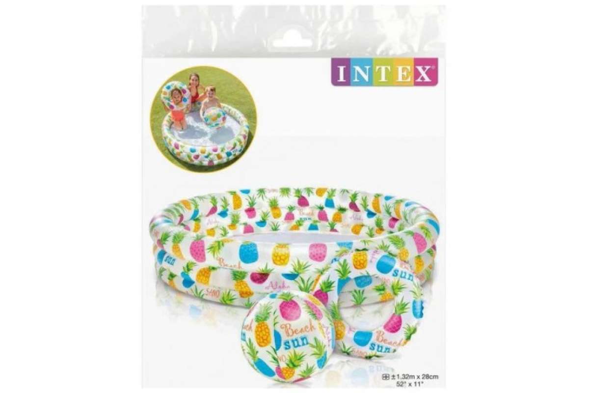 Jual Intex 59469 Kolam Renang Pineapple Splash Pool Set Di Seller ...