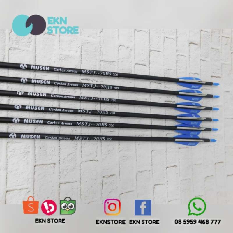 Jual Arrow Pure Carbon Musen 5.6 Mm Spine 600 700 800 900 Mstj-42bs ...