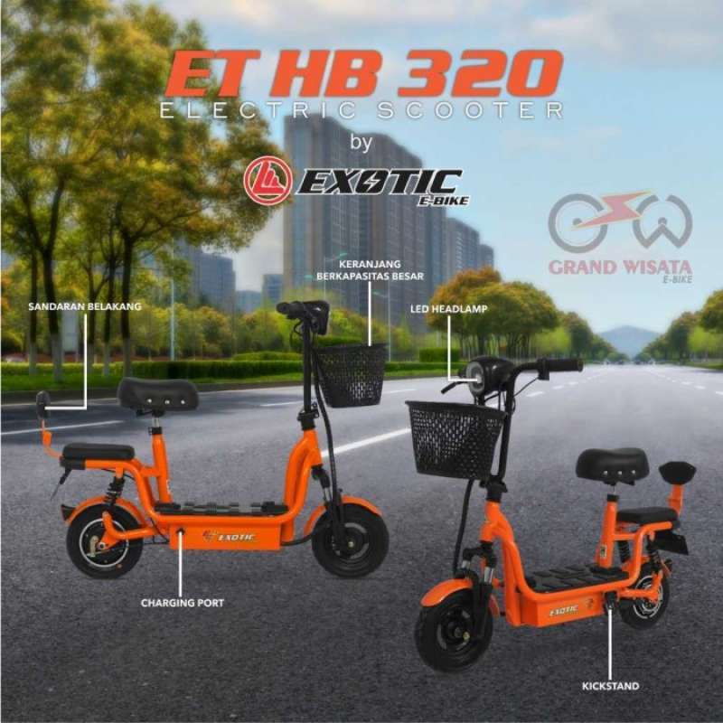 Jual Scooter Electric Exotic Hb320 Skuter Listrik Et Hb 320 Termurah ...