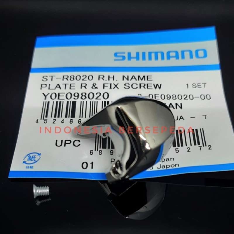 Jual Shimano St-r8020 Name Plate Right Left & Screw - Name Plate R8020 ...