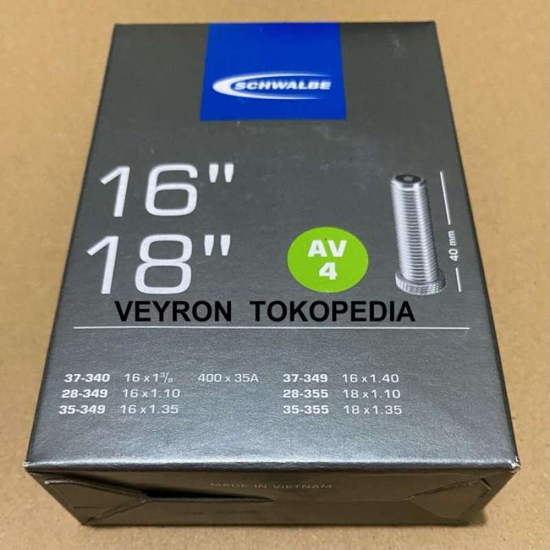 Jual Ban Dalam Schwalbe Av4 16 349 Pentil Besar Brompton Di Seller Tombstone - Cengkareng Timur ...