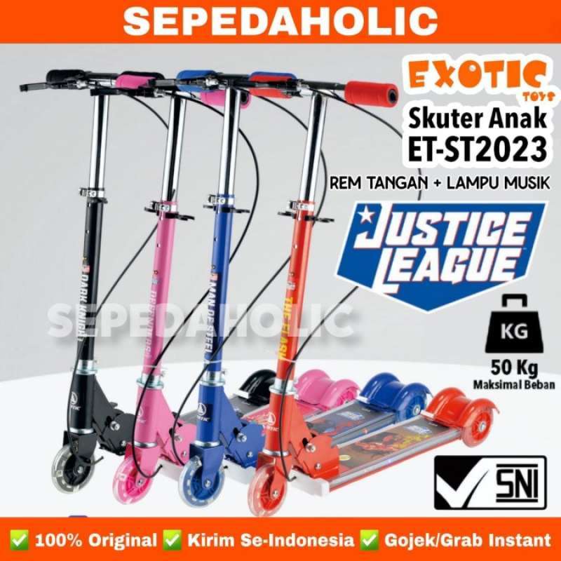 Jual Skuter Scooter Anak Exotic St 2020 Karakter Justice League Rem ...