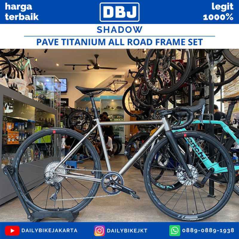 Jual Frame Set Sepeda Roadbike Shadow Pave Titanium All Road Frame Set ...