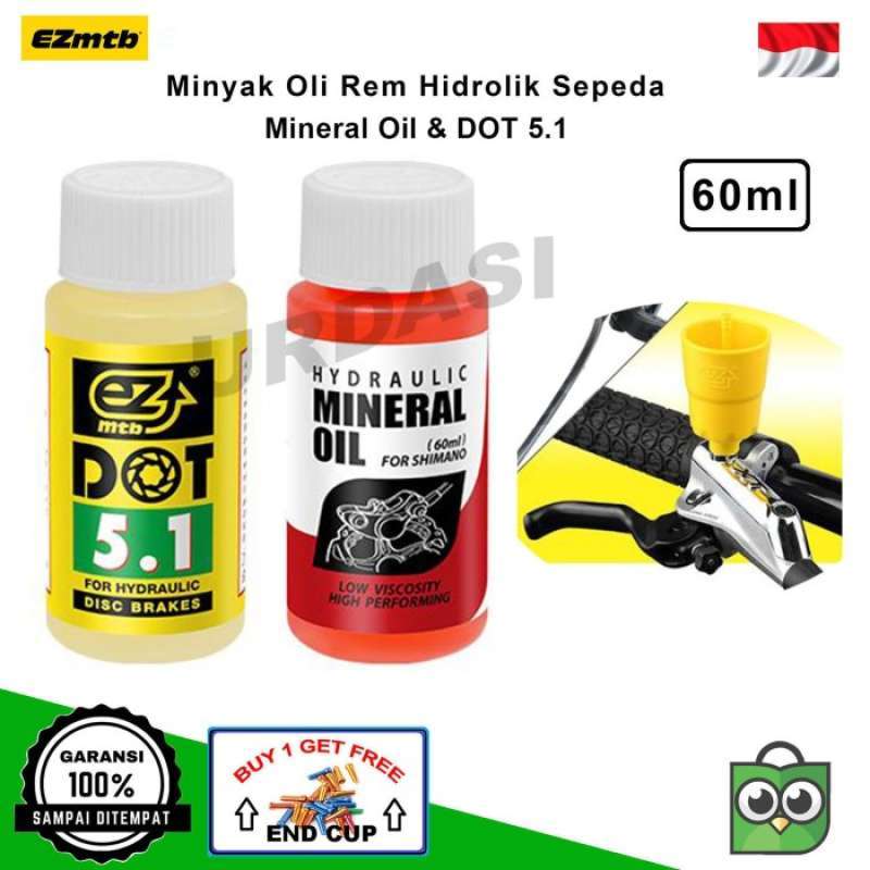 Jual Minyak Oli Rem Hidrolik Sepeda 60ml Hydraulic Brake Mineral Oil ...
