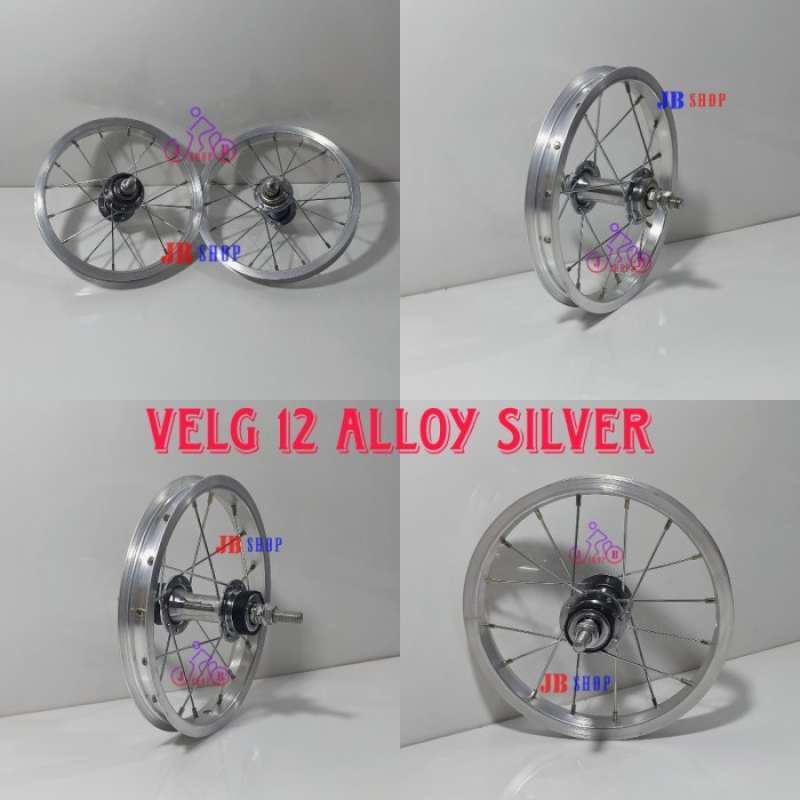 Jual Velg Sepeda 12 Alloy Wheel Set Roda 12 Tebal Stel Jadi Mini Bmx ...