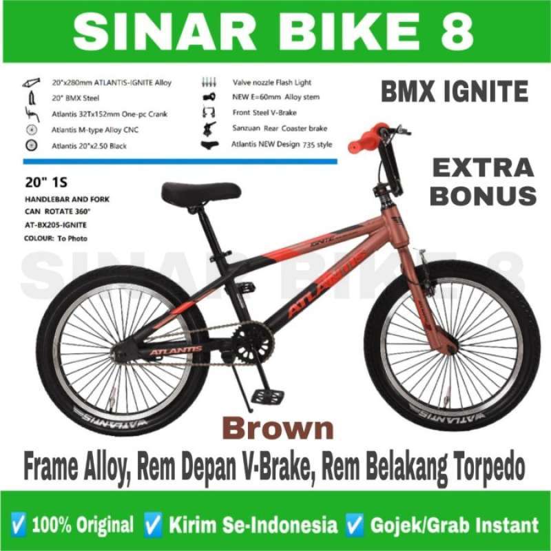 Jual Sepeda Anak Laki Bmx Atlantis Ignite 20 Inch Alloy Rotor Torpedo ...