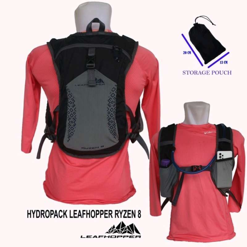 Jual Hydro Pack Ryzen 8 Foldable Trail Running Tas Sepeda Water Bladder ...