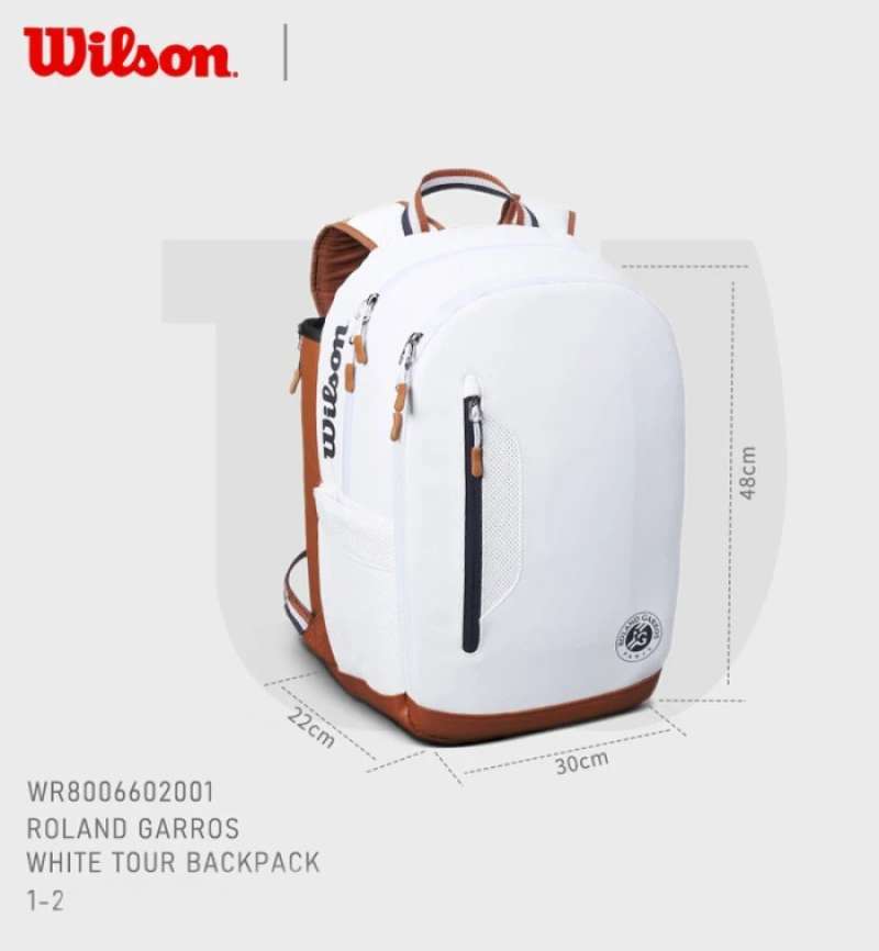 Jual Wilson Roland Garros Tennis Backpack Bag French Open Tour Series ...