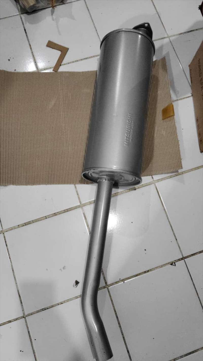 Jual Tabung Pipa Knalpot Canter Ps125 Muffler Belakang Mitsubishi Di ...