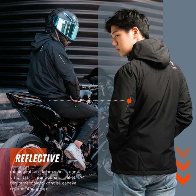 Jual Jaket Motor Pria Waterproof Dan Windproof Vinland | Vortex Series ...
