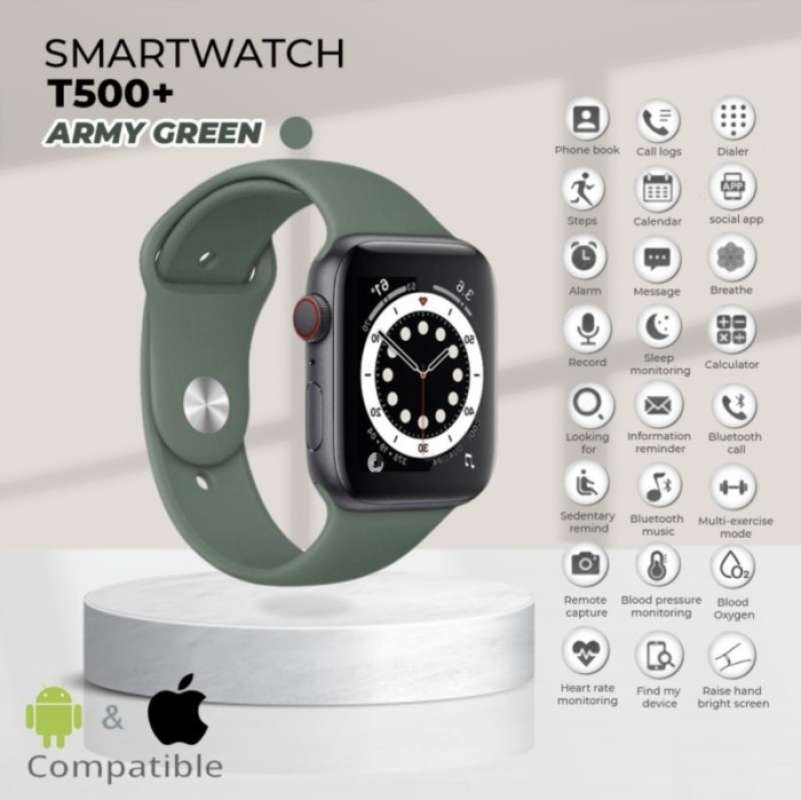 Promo Jam Tangan Smartwatch Pria Wanita Smart Watch T500+ Plus Hiwatch ...