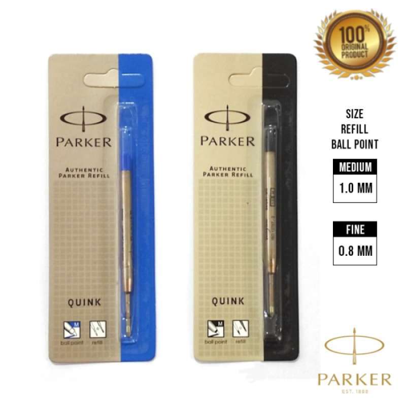 Promo Isi Ulang / Refill Tinta Ballpoint Parker - Biru, Medium Diskon 23% Di Seller ...