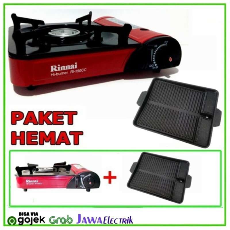 Promo Paket Kompor Portable Rinnai Ri 150 Cc+ Grill Gff Bbq Persegi ...