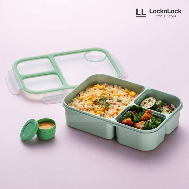 Promo Locknlock Lunch Box To-go 3 Compartment Kotak Makan 980ml ...