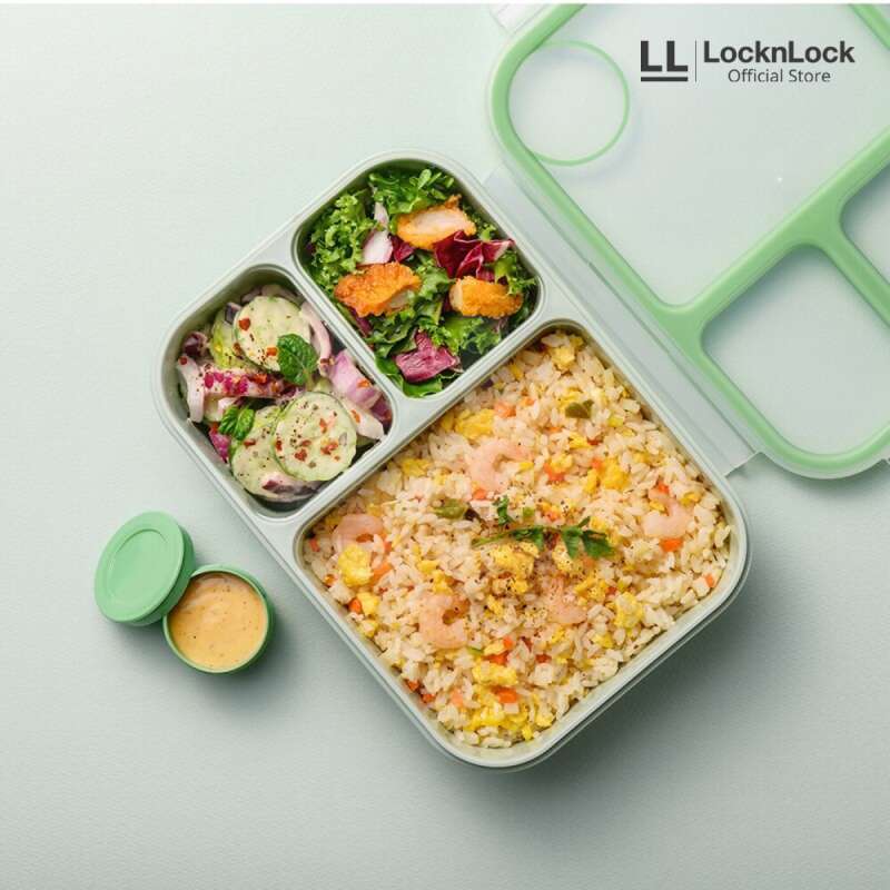 Promo Locknlock Lunch Box To-go 3 Compartment Kotak Makan 980ml ...
