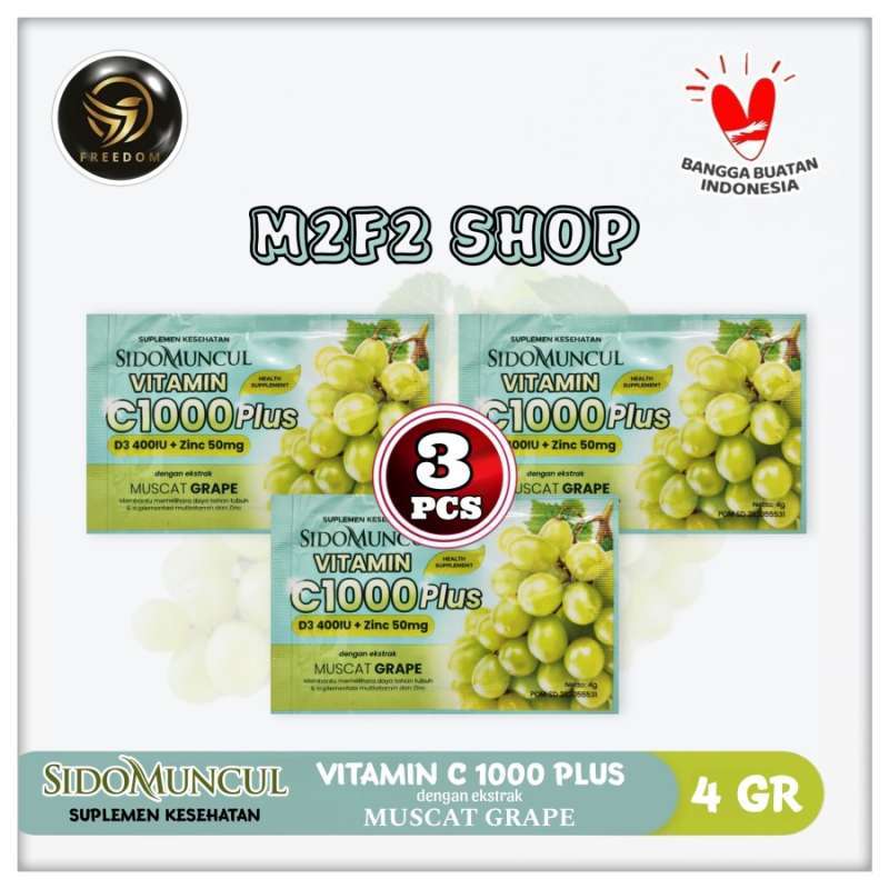 Promo Sido Muncul Serbuk Vitamin C1000 Plus Ekstrak Muscat Grape ...