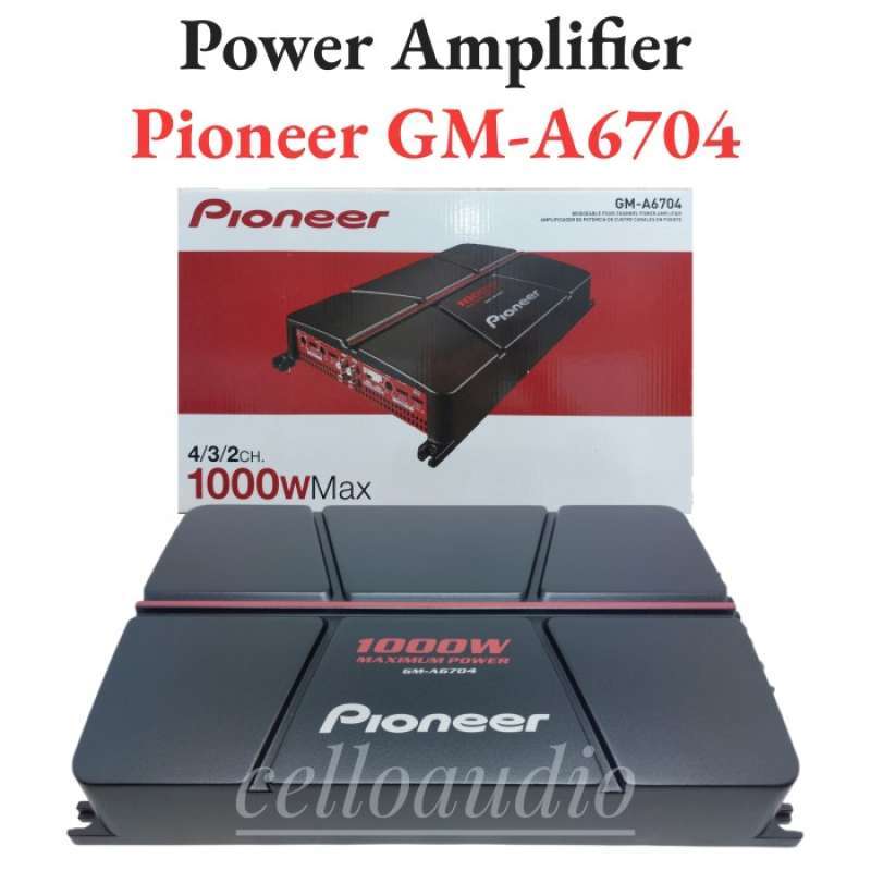 Jual Power Amplifier 4 Channel Pioneer Gm-a6704 1000 Watt Mobil Gm ...