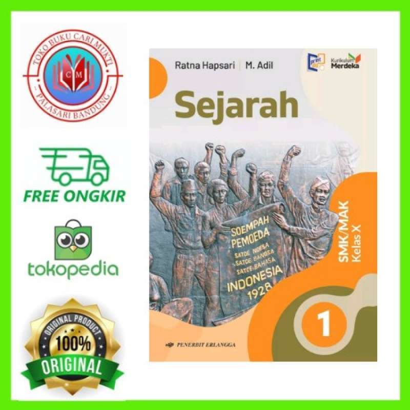 Promo Erlangga Buku Sejarah Untuk Smk/mak Kelas X Kurikulum Merdeka Diskon 23% Di Seller ...