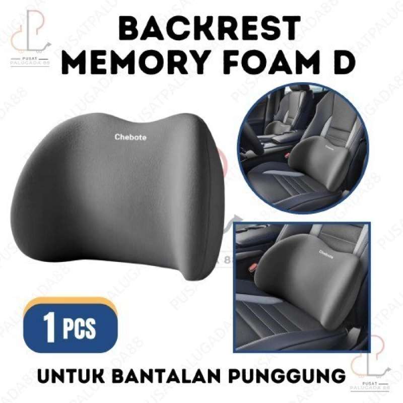 Jual Bantal Punggung Mobil Backrest Penyangga Kursi Punggung Memory ...