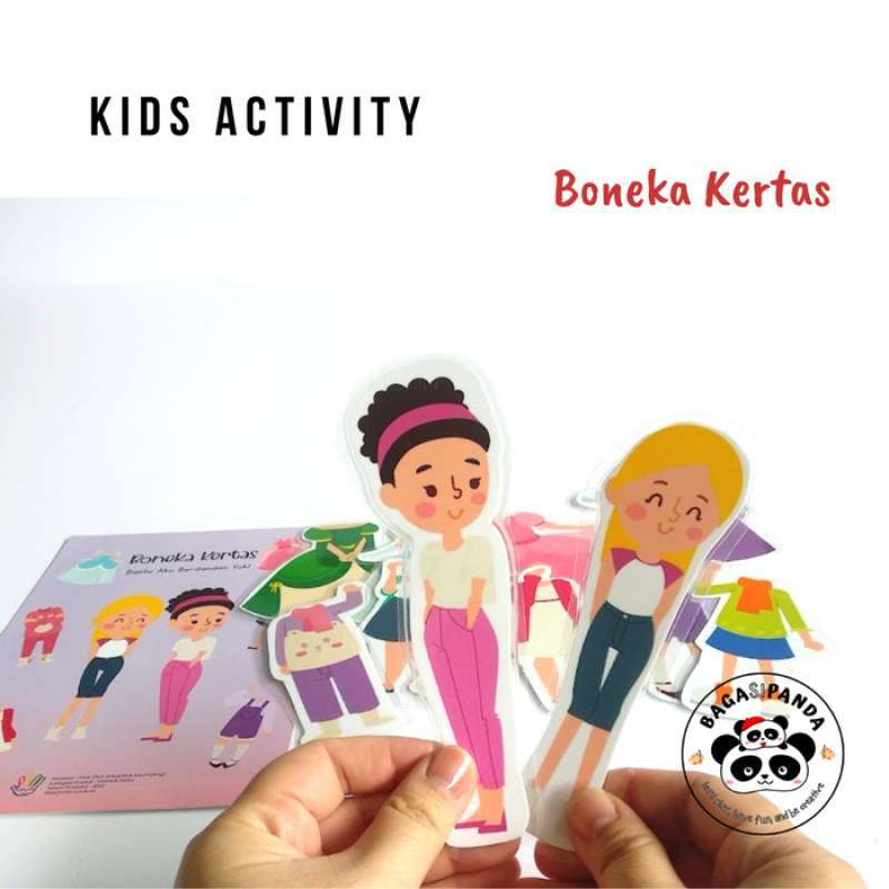 Promo Mainan Anak Dress Up Bongkar Pasang Baju Boneka Kertas Diskon 35% ...