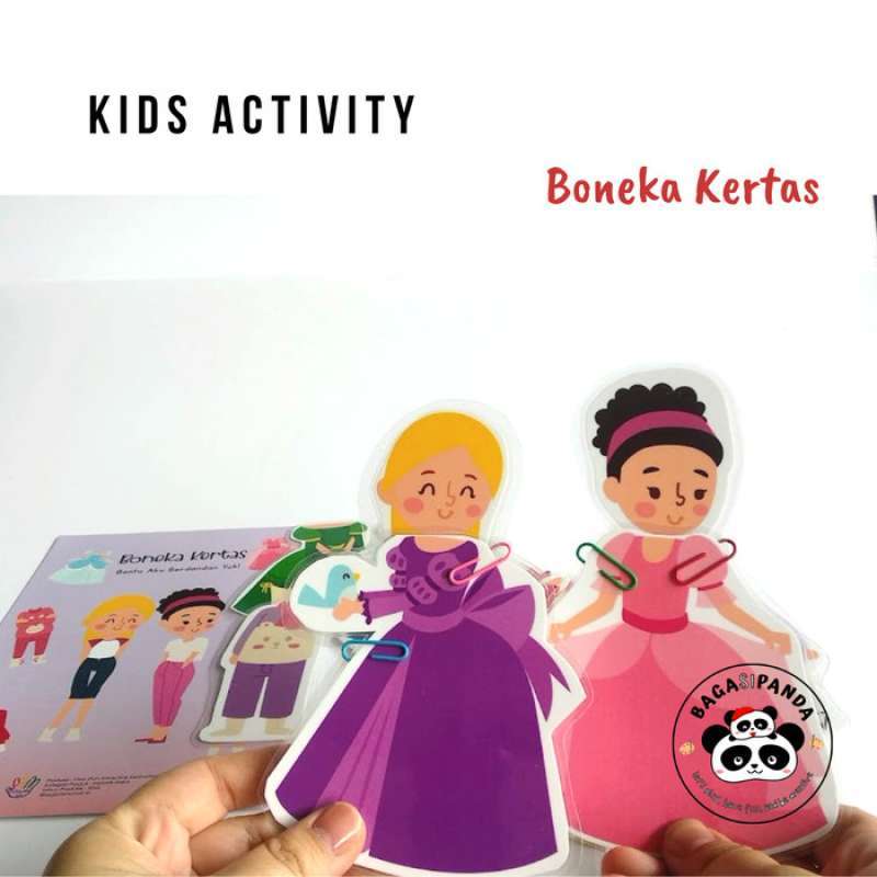 Promo Mainan Anak Dress Up Bongkar Pasang Baju Boneka Kertas Diskon 35% ...