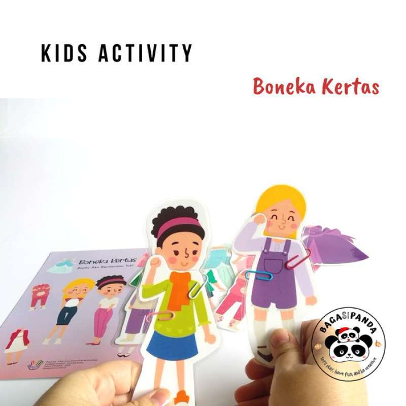 Promo Mainan Anak Dress Up Bongkar Pasang Baju Boneka Kertas Diskon 35% ...