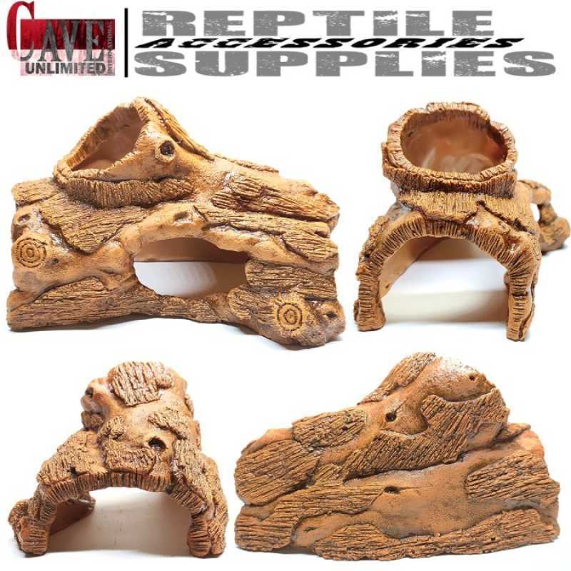 Promo Hc038 Hiding Cave Tree Log Tempat Sembunyi Reptile Kura Sulcata ...