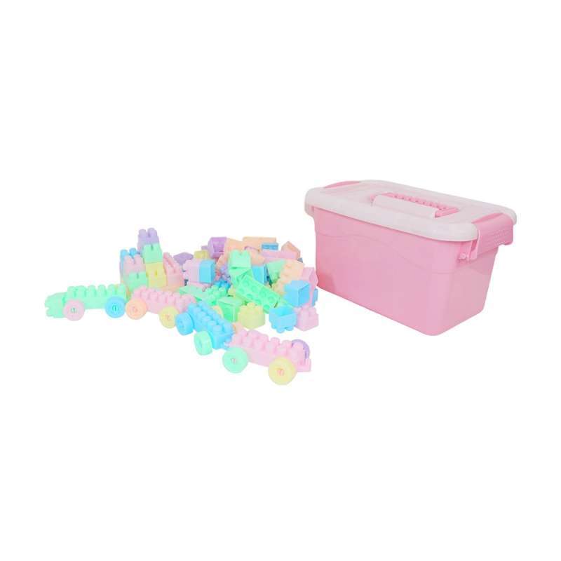 Promo Oem Rb-m356 Mainan Edukasi Anak Block Container Box 95pcs Diy ...