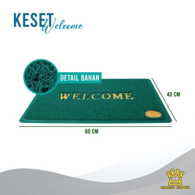 Promo Keset Welcome Rosanna Design Full Karet - Merah Diskon 2% Di ...