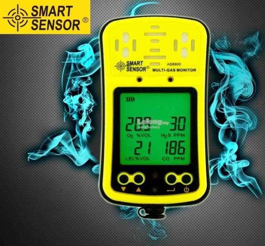 Promo O2 Co H2s Lel 4 In 1 Gas Monitor Smart Sensor As8900 Detector ...