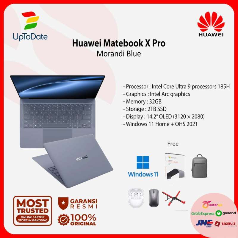 Promo Huawei Matebook X Pro 2024 Core Ultra 9 Processor 32gb 2tb 14.2 Oled W11 Diskon 30% Di ...