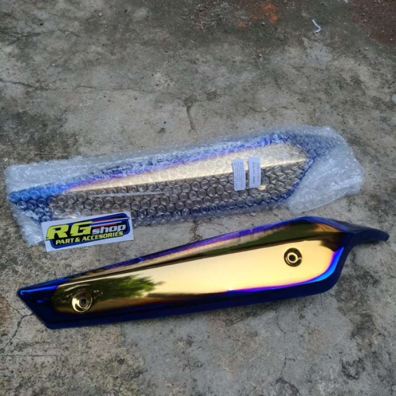 Promo List Cover Tameng Knalpot Nmax Two Tone Blue Gold Heng Thailand ...