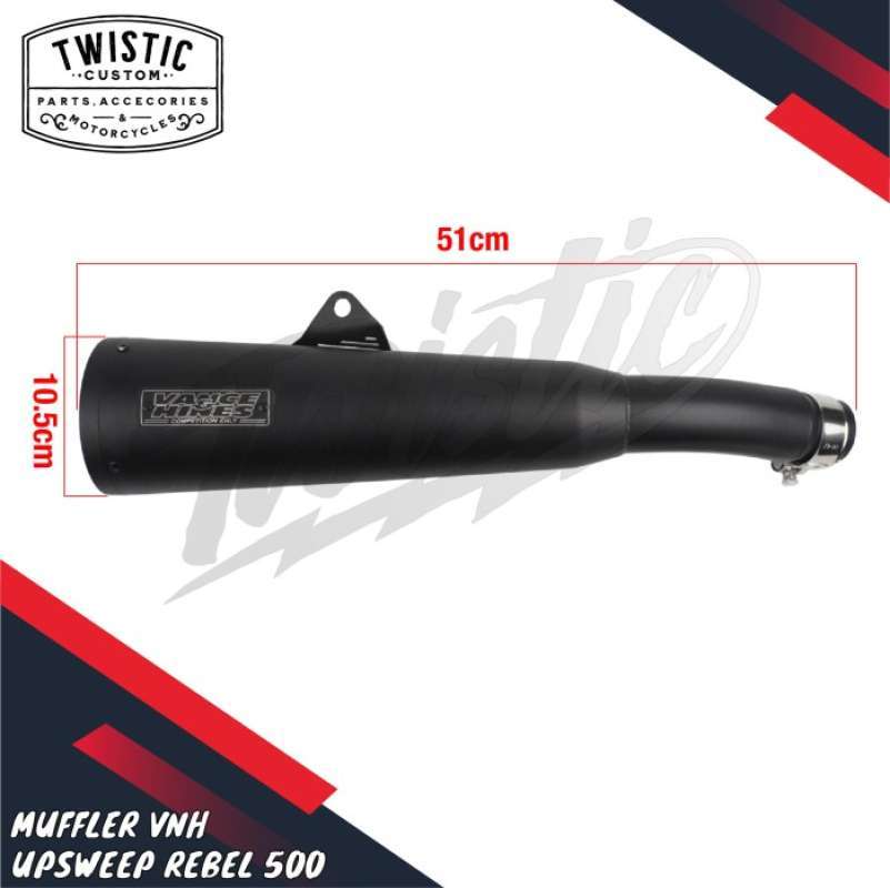 Promo Knalpot Muffler Vnh V&h Vance N Hines Style Upsweep Motor Honda ...