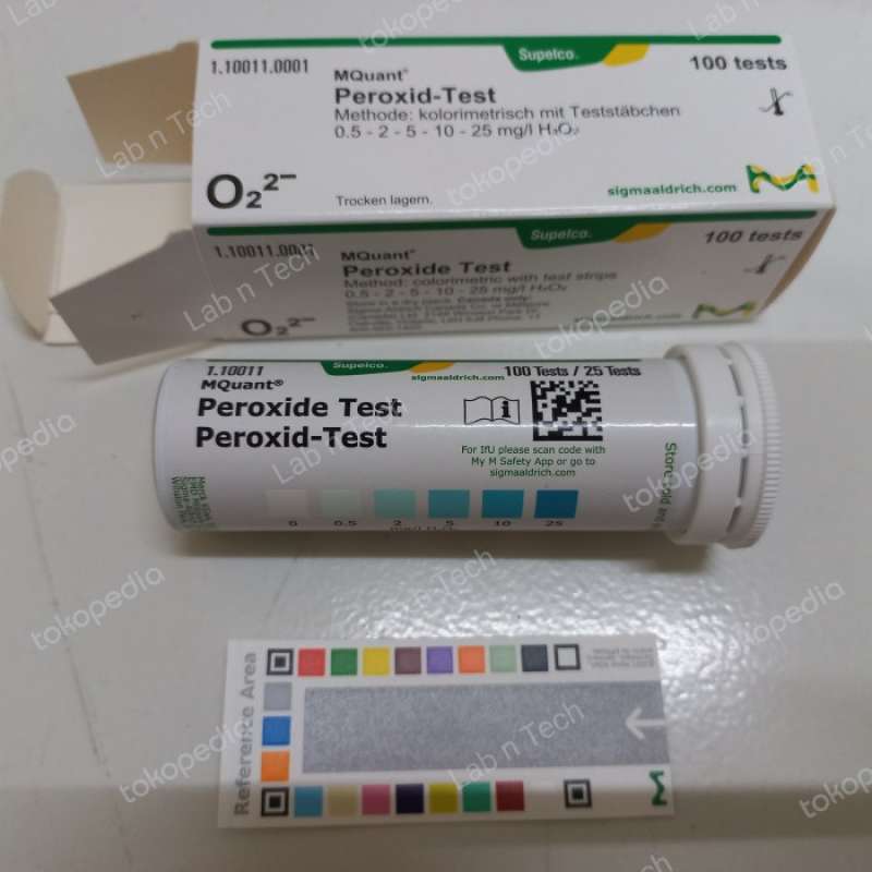 Promo 1.10011.0001 Peroxide Test Kit 100 Strips, Mq Merck Diskon 23% Di ...