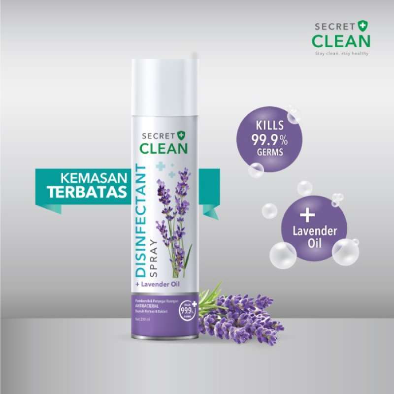 Promo Secret Clean Paket Lengkap Disinfectant Spray Aerosol 200ml ...