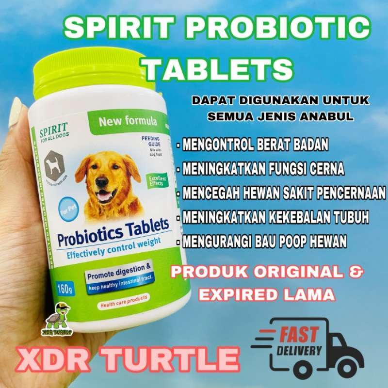 Promo Spirit Probiotics Tablet Vitamin Pencernaan Anjing Kucing Cegah ...