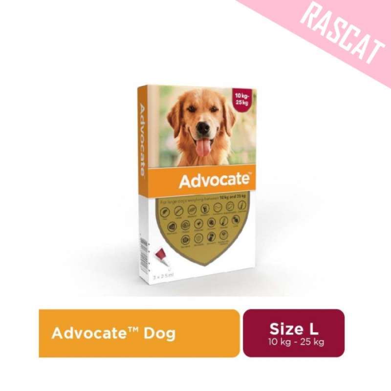 Promo Advocate For Large Dog 10 Kg - 25 Kg Obat Kutu Anjing 1 Tube ...